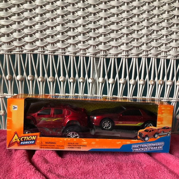 Toys | Friction Powered Truck And Trailer By Action Forcez New In Box ...